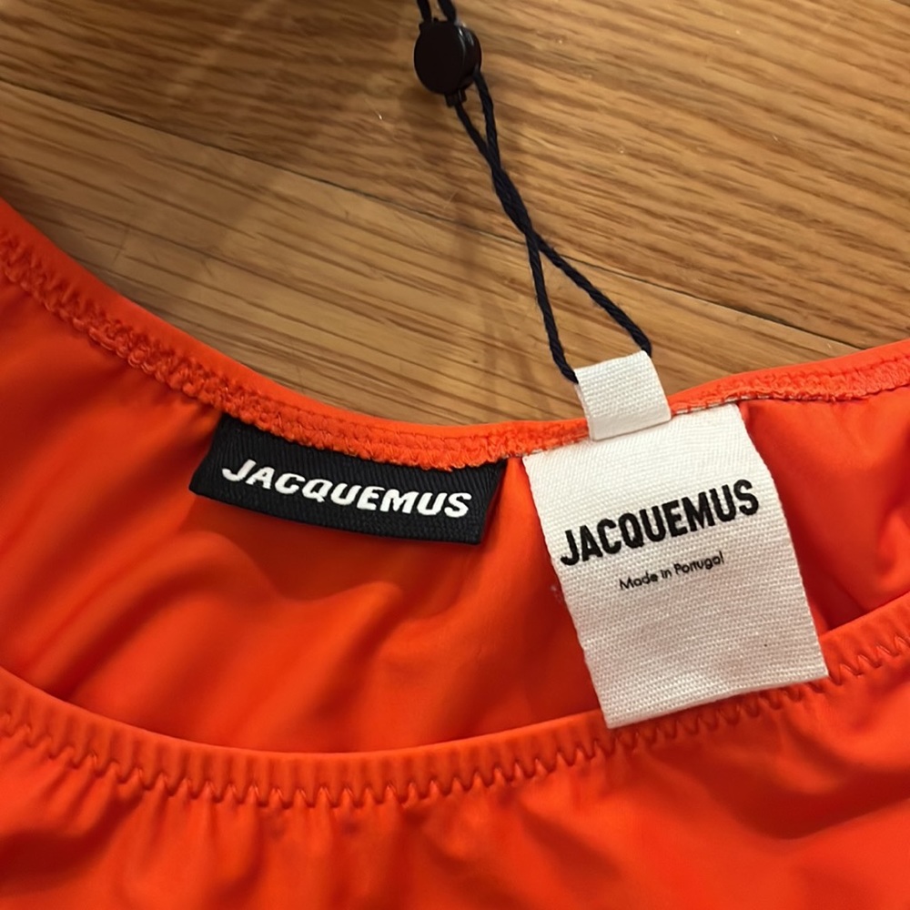Jacquemus Orange One Piece Cutout Bathing Suit - Gem
